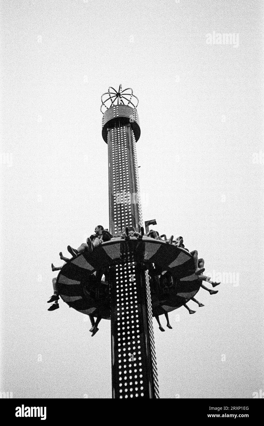 Vertigo ride at Woodlands family theme park, Totnes, Devon, England ...