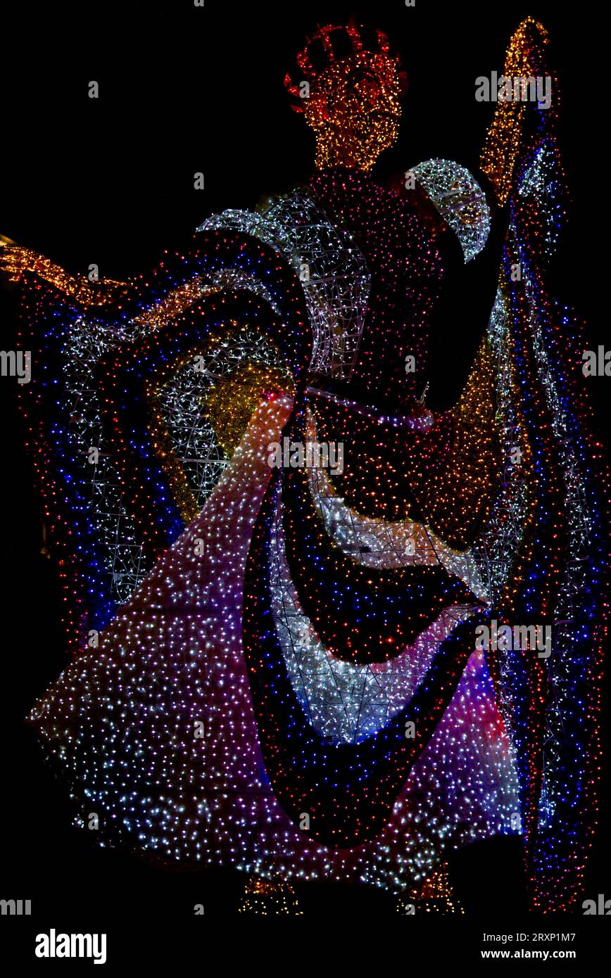 light figures are made for the natioanl day in Mexico Stock Photo - Alamy