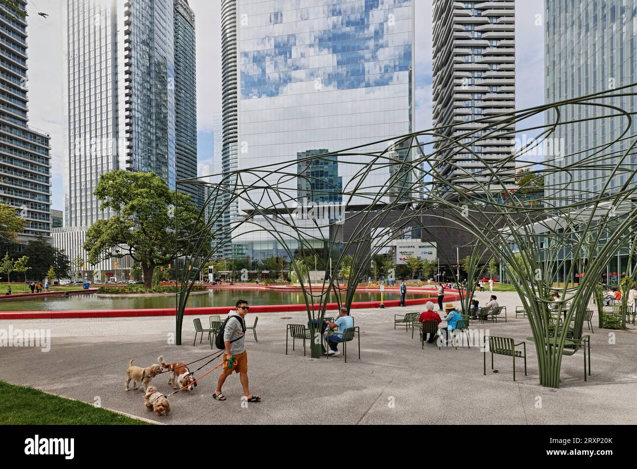 Love Park Toronto designed by Claude Cormier Stock Photo - Alamy