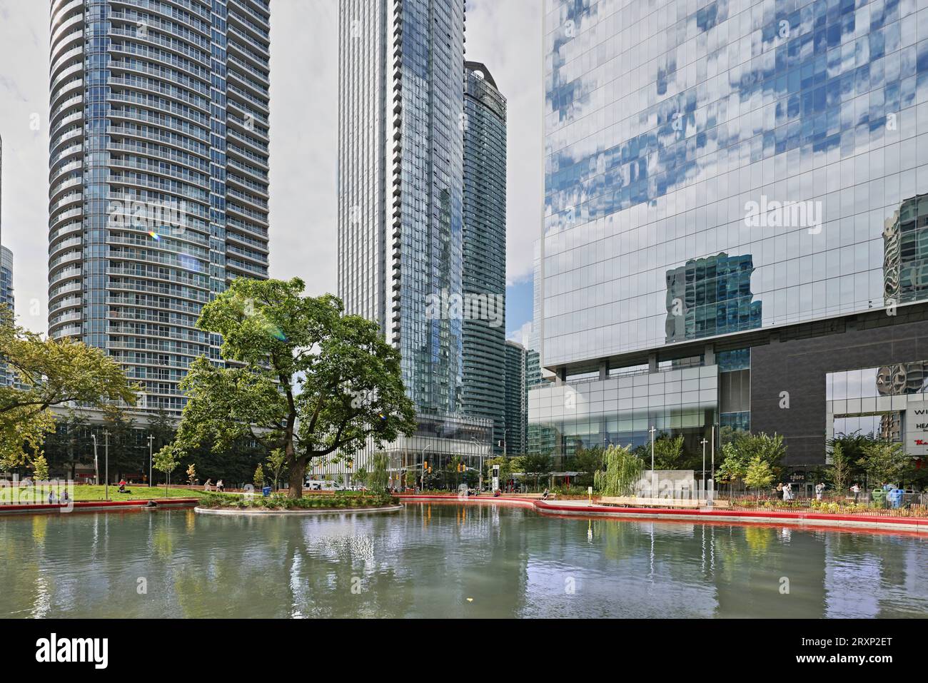 Love Park Toronto designed by Claude Cormier Stock Photo - Alamy