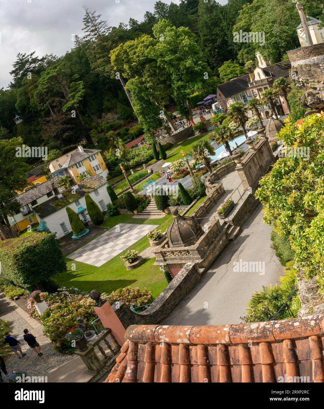 Panoramic aerial view village hi-res stock photography and images - Alamy