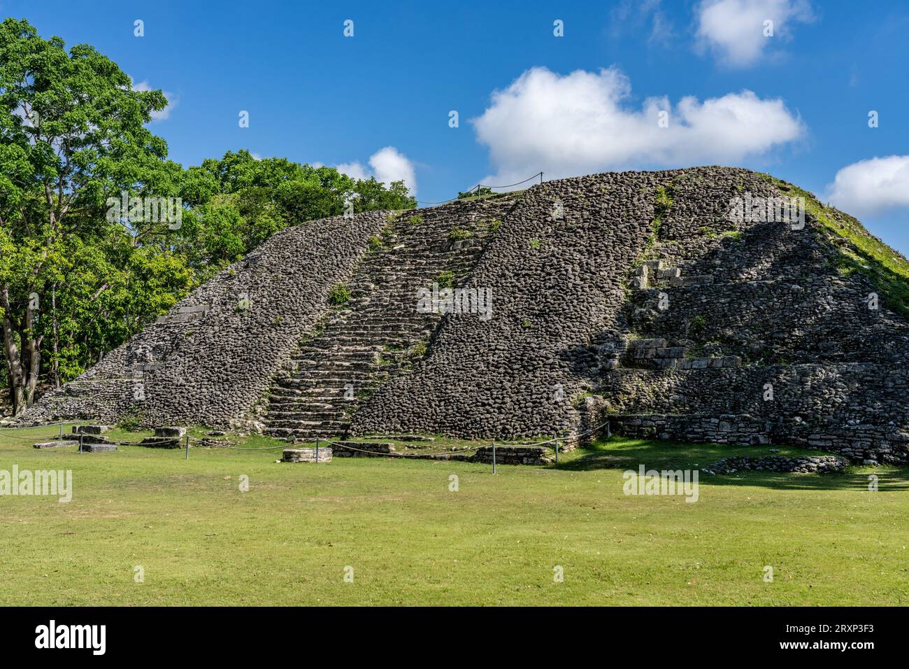 Structure A-1 facing Plaza A-1 in the Mayan ruins in the Xunantunich ...
