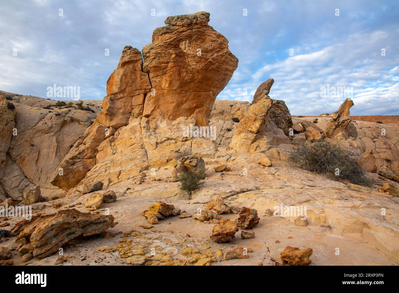 Navajo sandstone hoodoo rock formations in the Grand Staircase ...