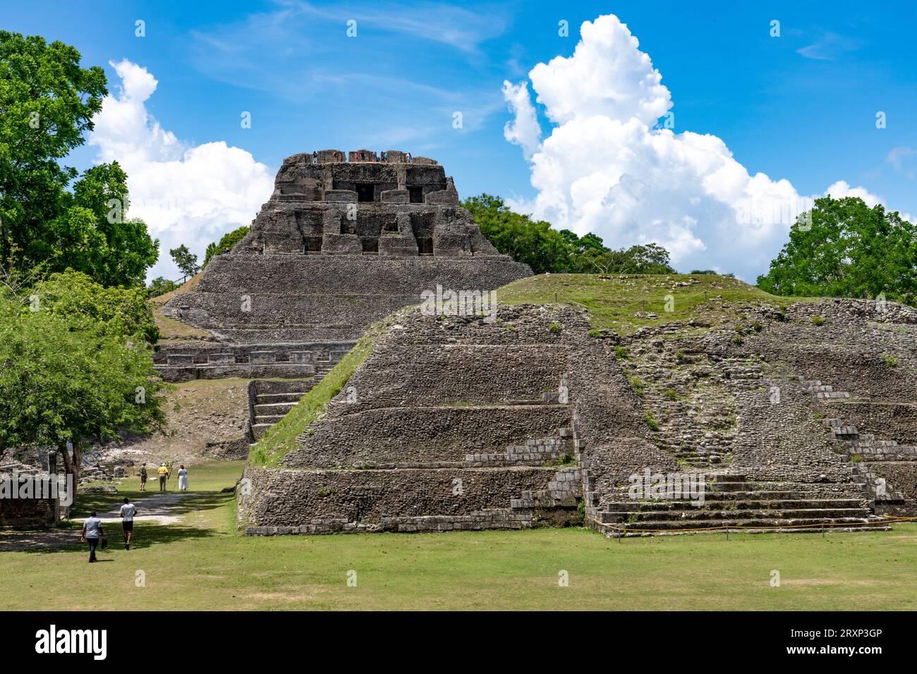 Structure A-1 facing Plaza A-2, with El Castillo behind in the Mayan ...