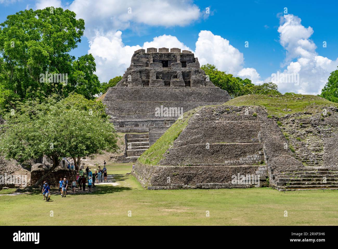 Structure A-1 facing Plaza A-2, with El Castillo behind in the Mayan ...