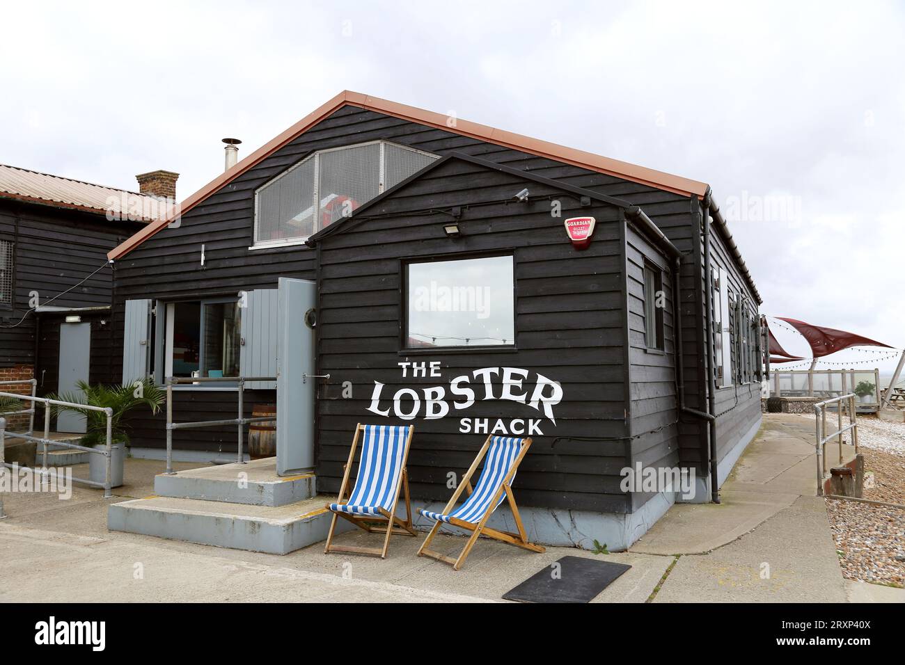 Lobster Shack restaurant, East Quay, Harbour, Whitstable, Kent, England ...