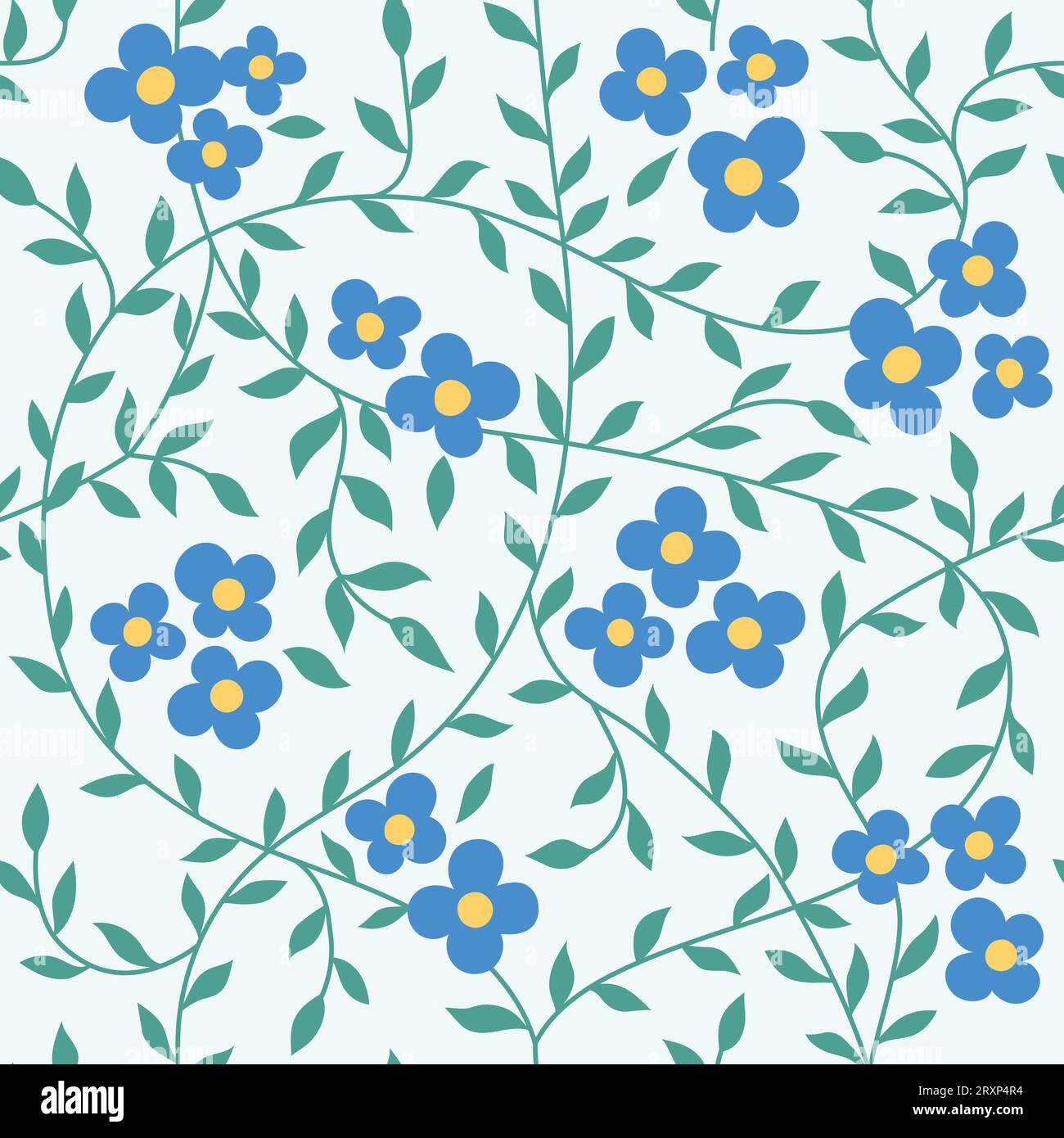 Forget me not flowers park Stock Vector Images - Alamy