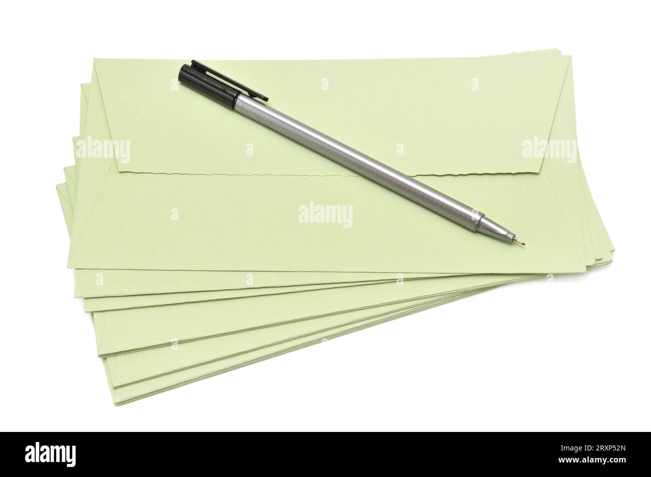 White postal envelope blank Cut Out Stock Images & Pictures - Alamy
