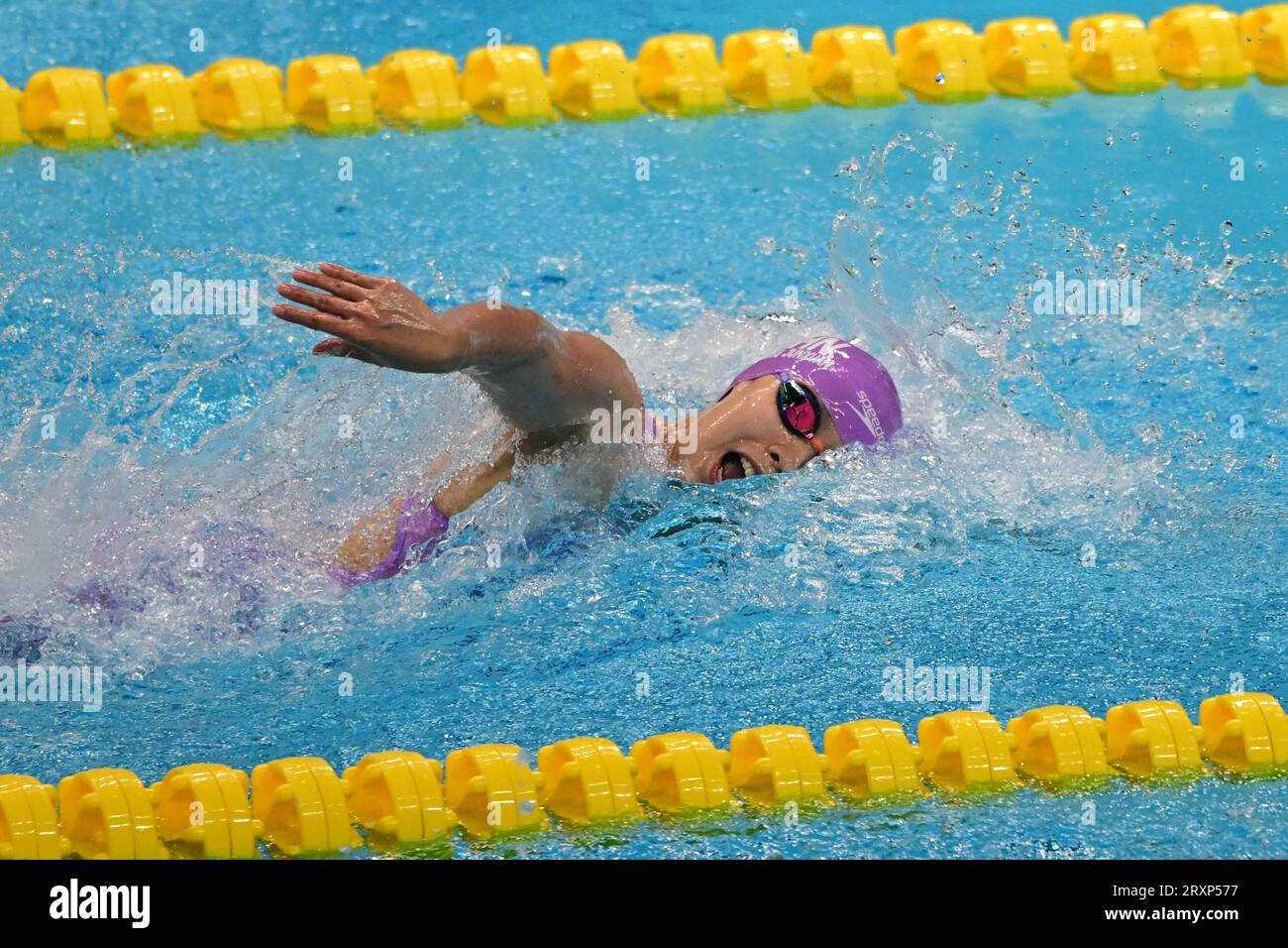 Hangzhou, China. 26th Sep, 2023. Yang Junxuan of China is seen in ...