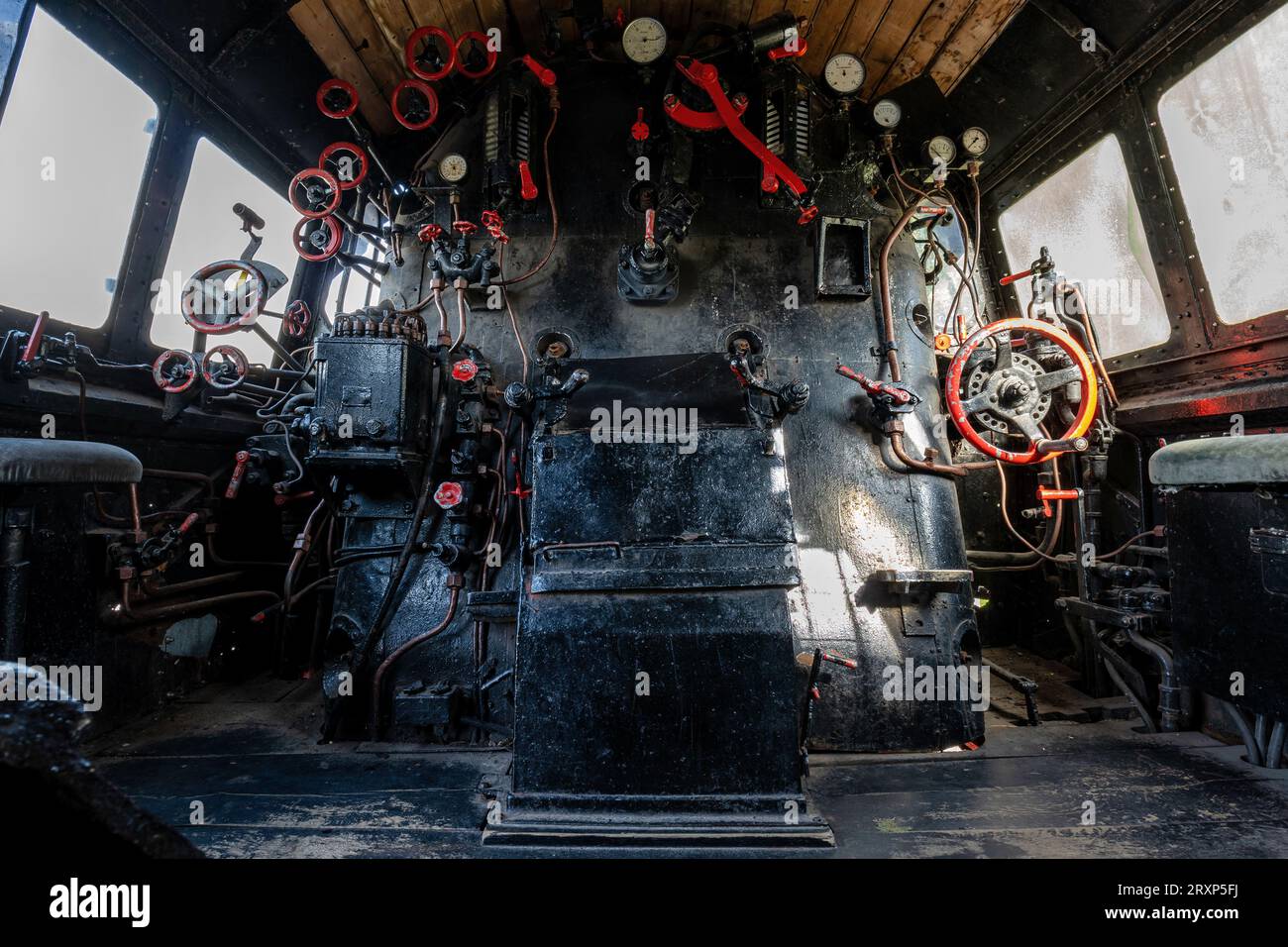 Steam locomotive cab hi-res stock photography and images - Alamy
