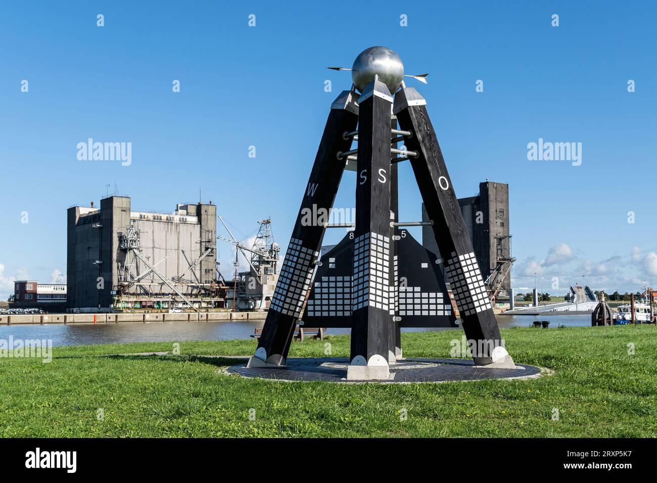 burial at sea memorial beacon in Emden, Germany Stock Photo - Alamy