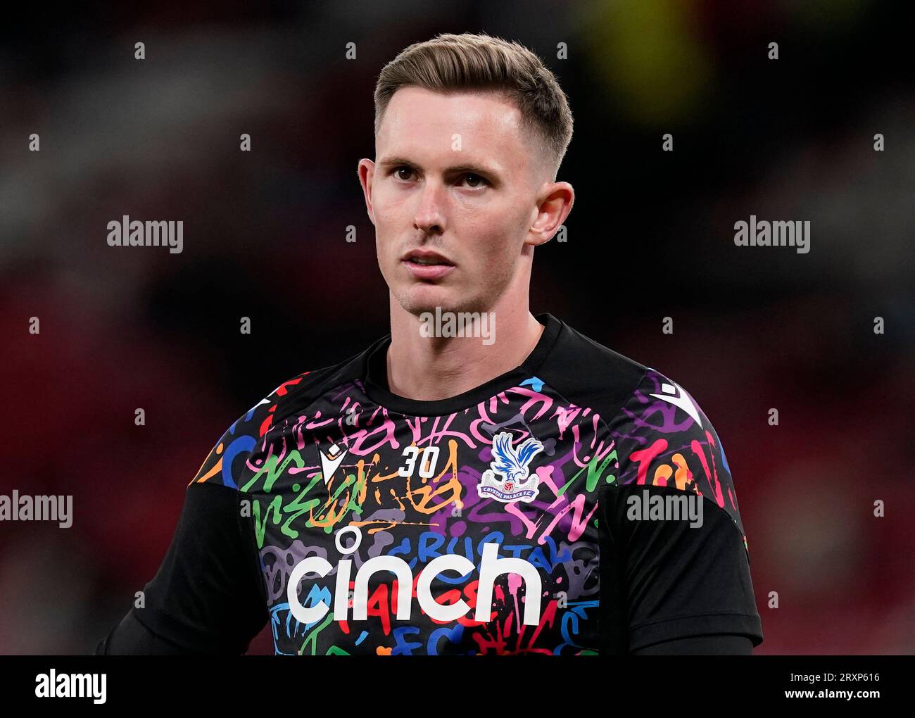 MANCHESTER, UK. 26th Sep, 2023. Dean Henderson of Crystal Palace during ...