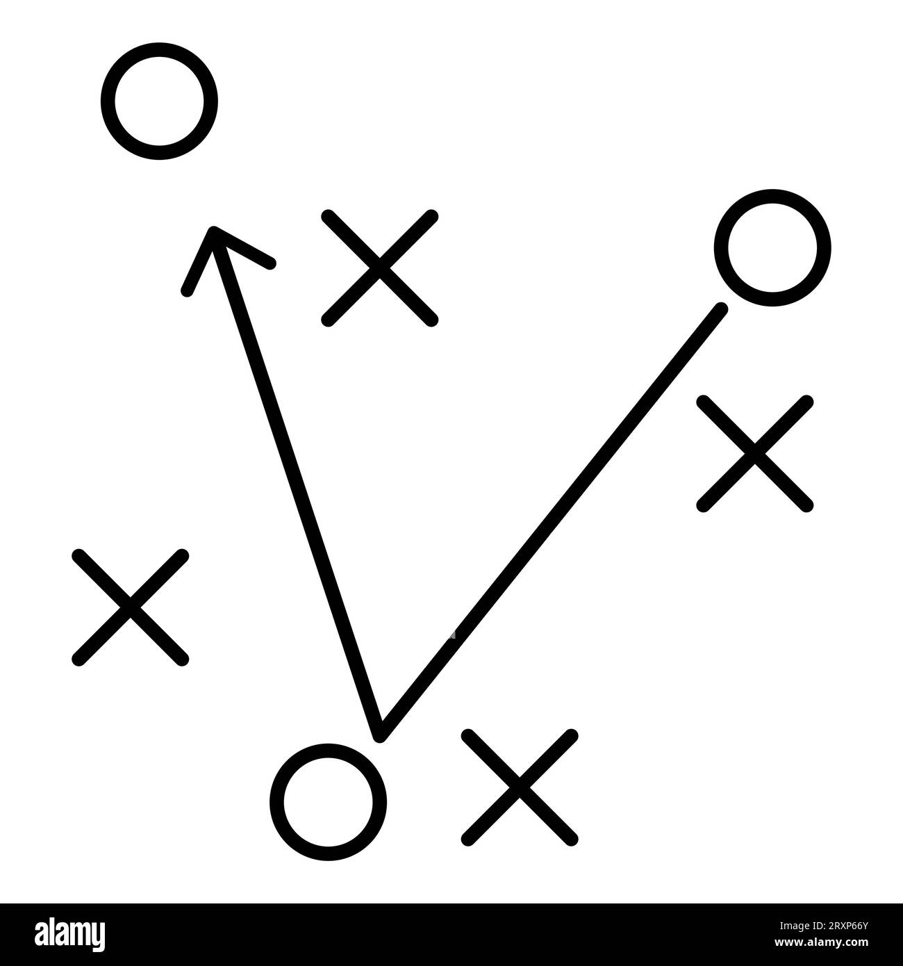 Strategy game plan. Tactic for soccer, football. Sport illustration ...