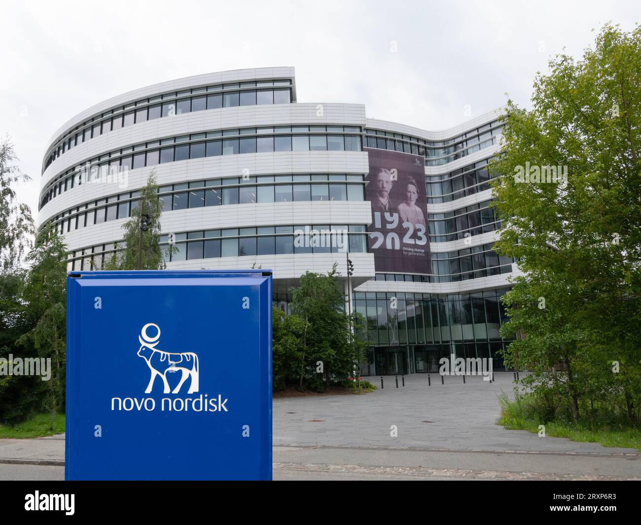 Corporate headquarters of Novo Nordisk. A pharmaceutical company headquartered in Denmark ...
