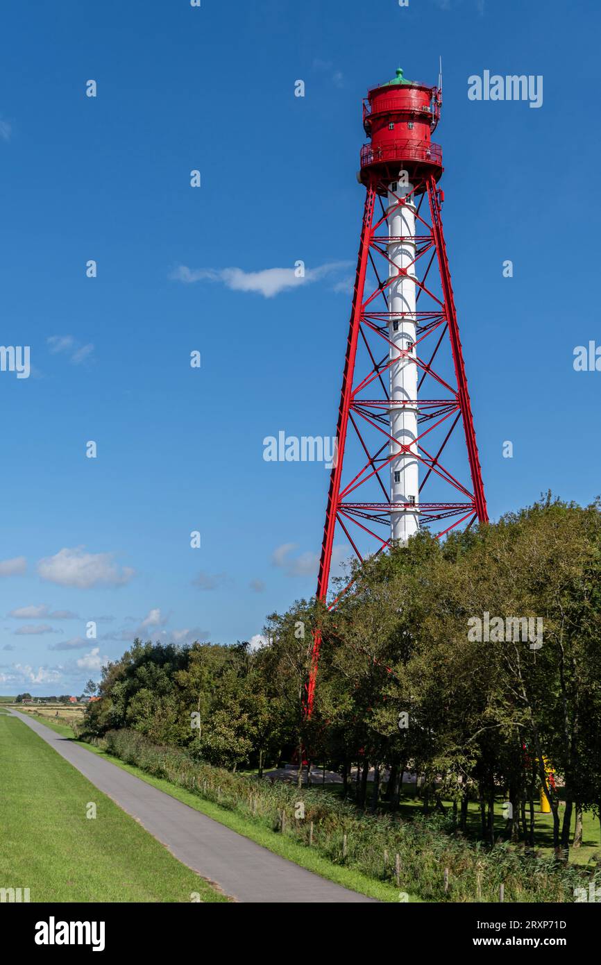 Campen lighthouse in East Frisia, Germany. At a height of 213 feet (65 ...