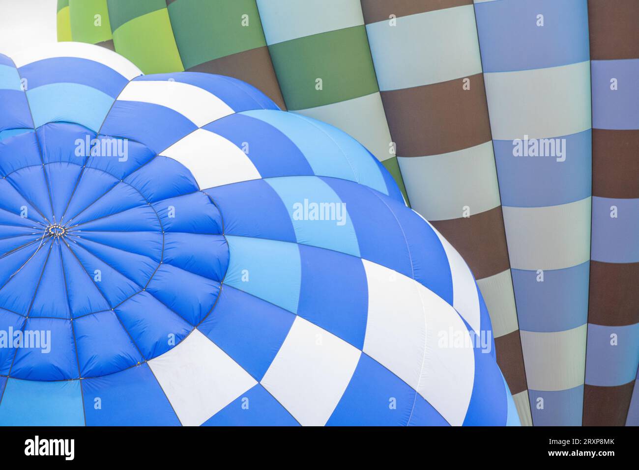 Balloons fly over Albuquerque in the International Balloon Fiesta Stock ...