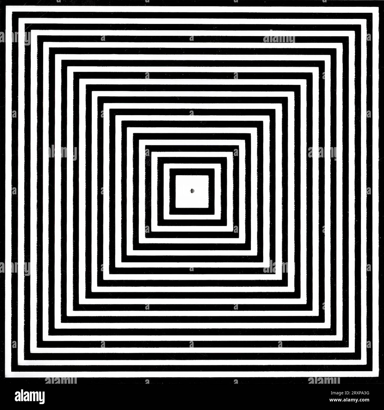 Abstract black and white square pop art line square hypnotic pattern ...