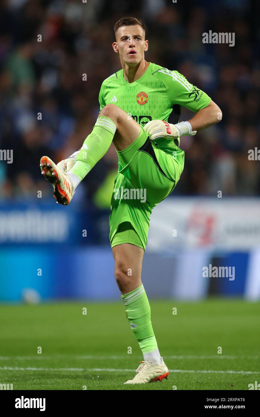 Bolton, UK. 26th Sep, 2023. Radek Vítek #40 of Manchester United during ...