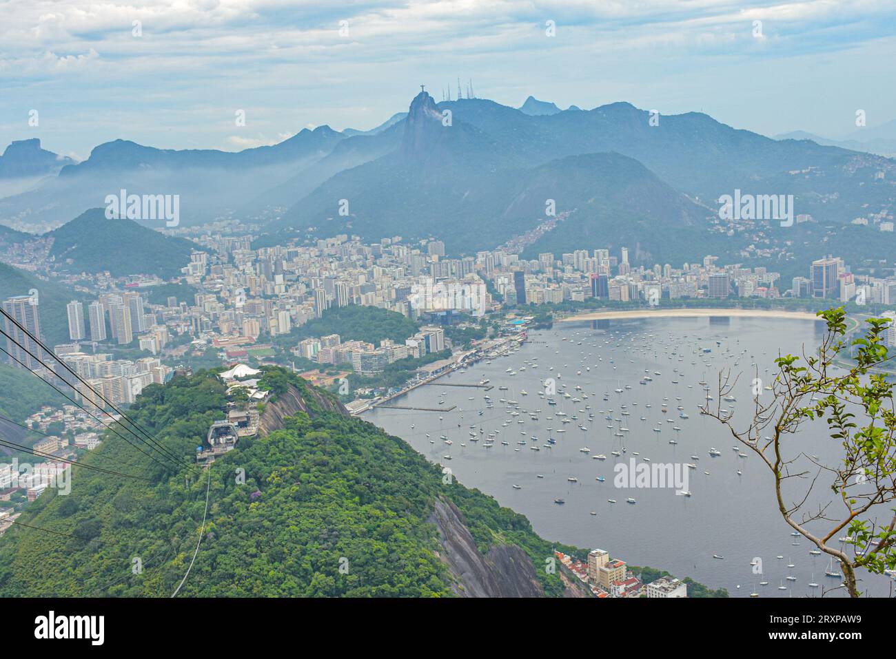 View from the top of Sugarloaf Mountain, is a peak situated in Rio de ...