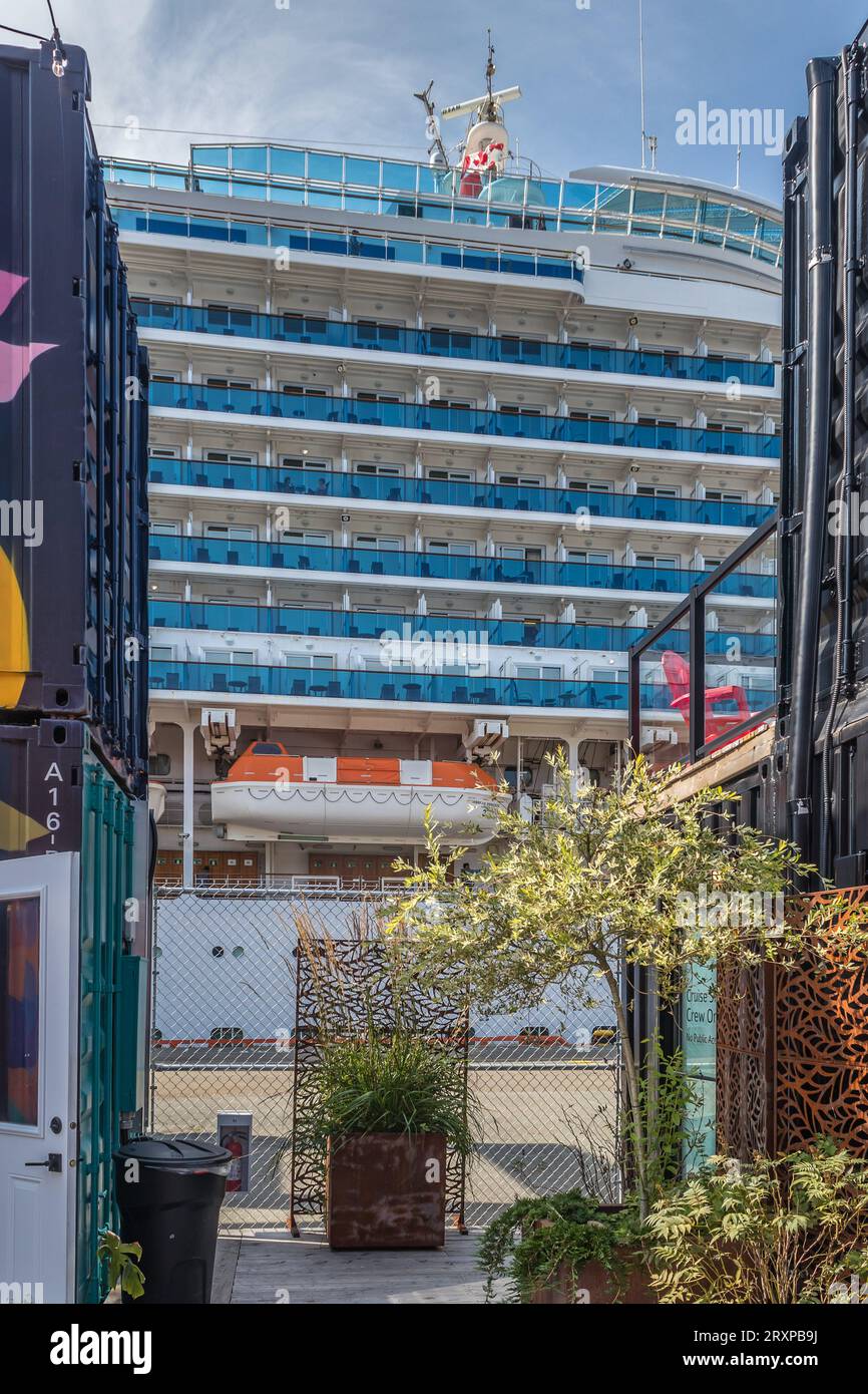 Container Village, called Area 506, at the cruise port in Saint John ...