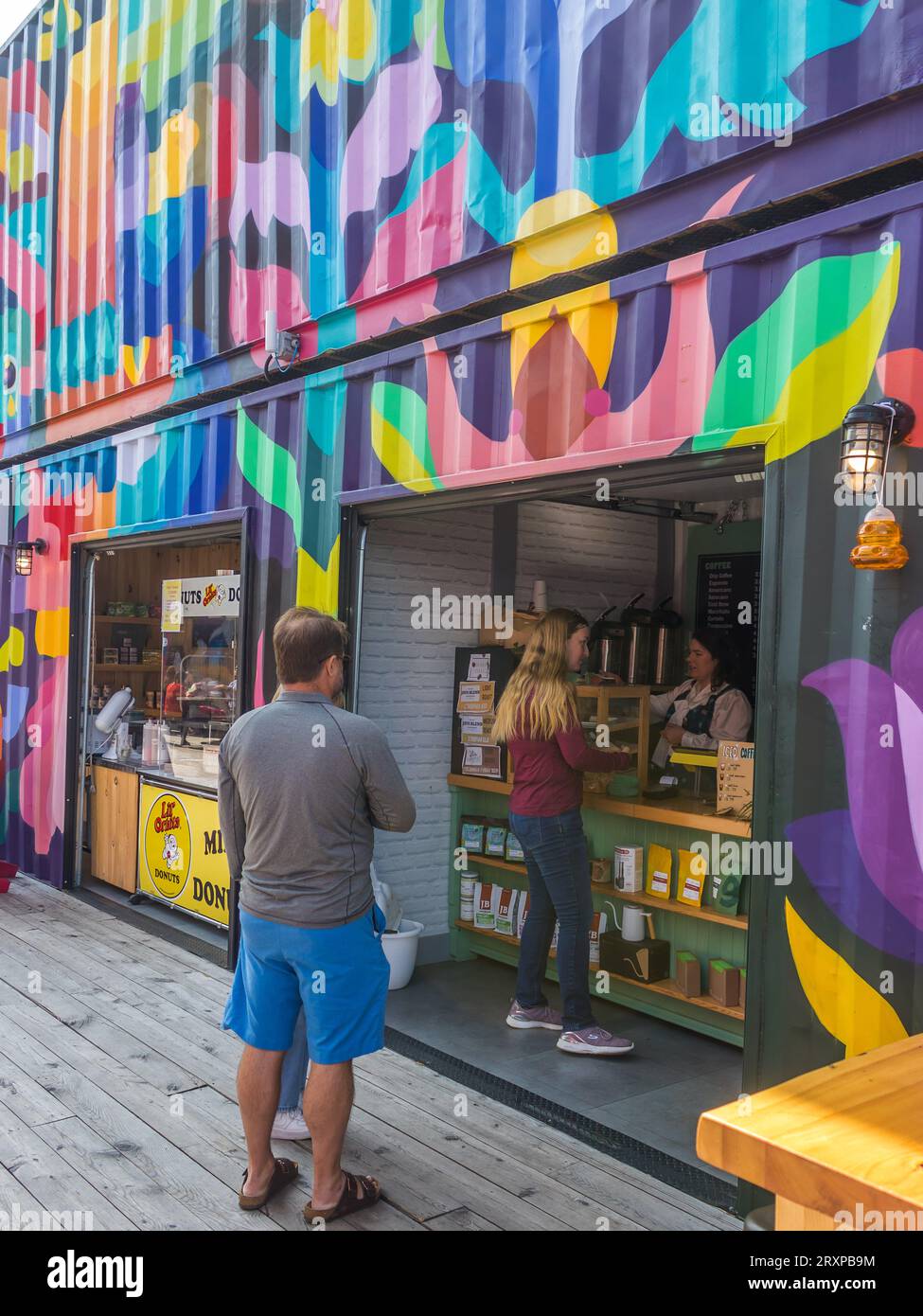 Container Village, called Area 506, at the cruise port in Saint John ...