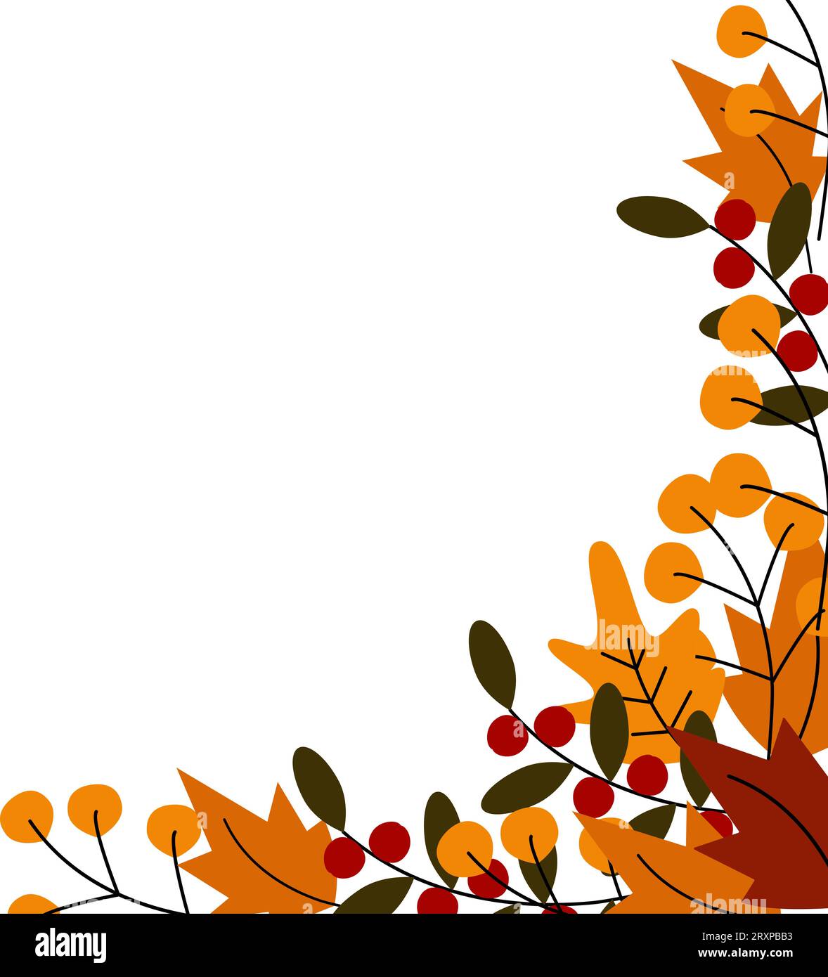 Fall Leaves Corner Border Png
