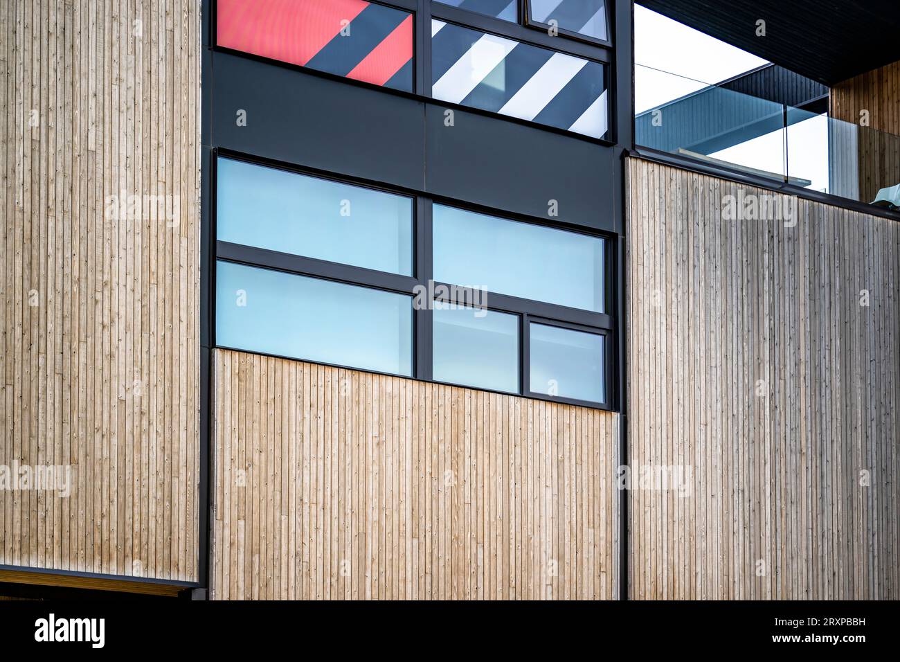 Architectural design of a modern modular multi-story residential wood ...