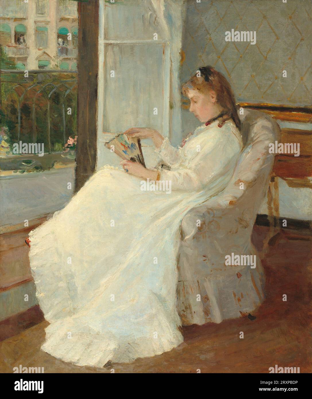 Title: The Artist's Sister at a Window Artist: Berthe Morisot Date ...