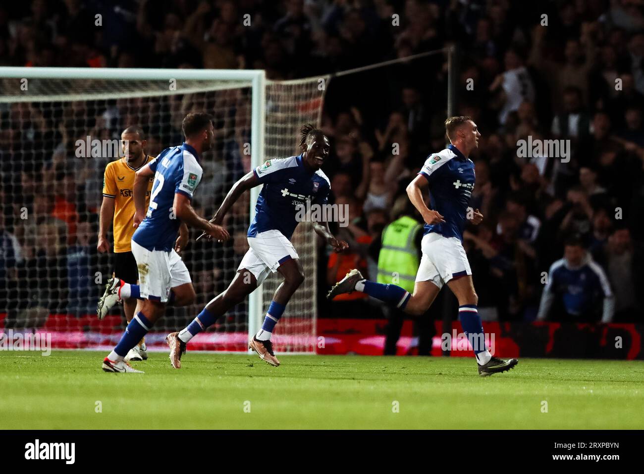 Ipswich, UK. 26th Sep, 2023. Ipswich Town's Jack Taylor (right ...