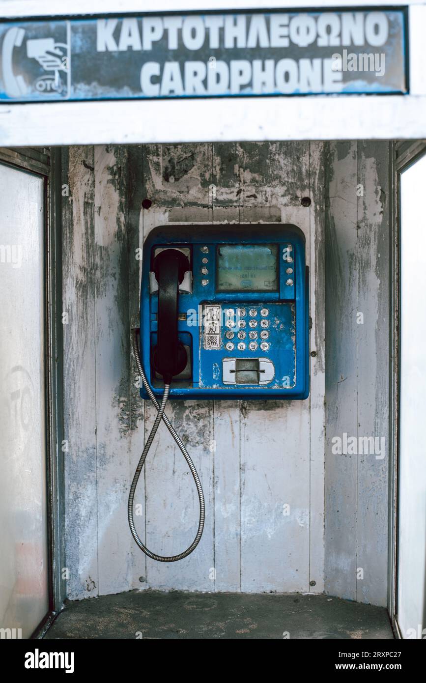 Vintage street phone hi-res stock photography and images - Alamy