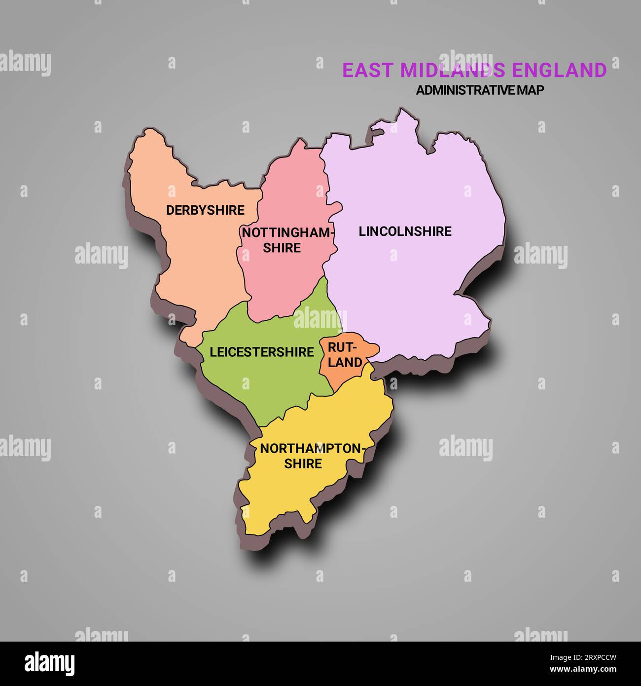 Uk map 3d hi-res stock photography and images - Alamy