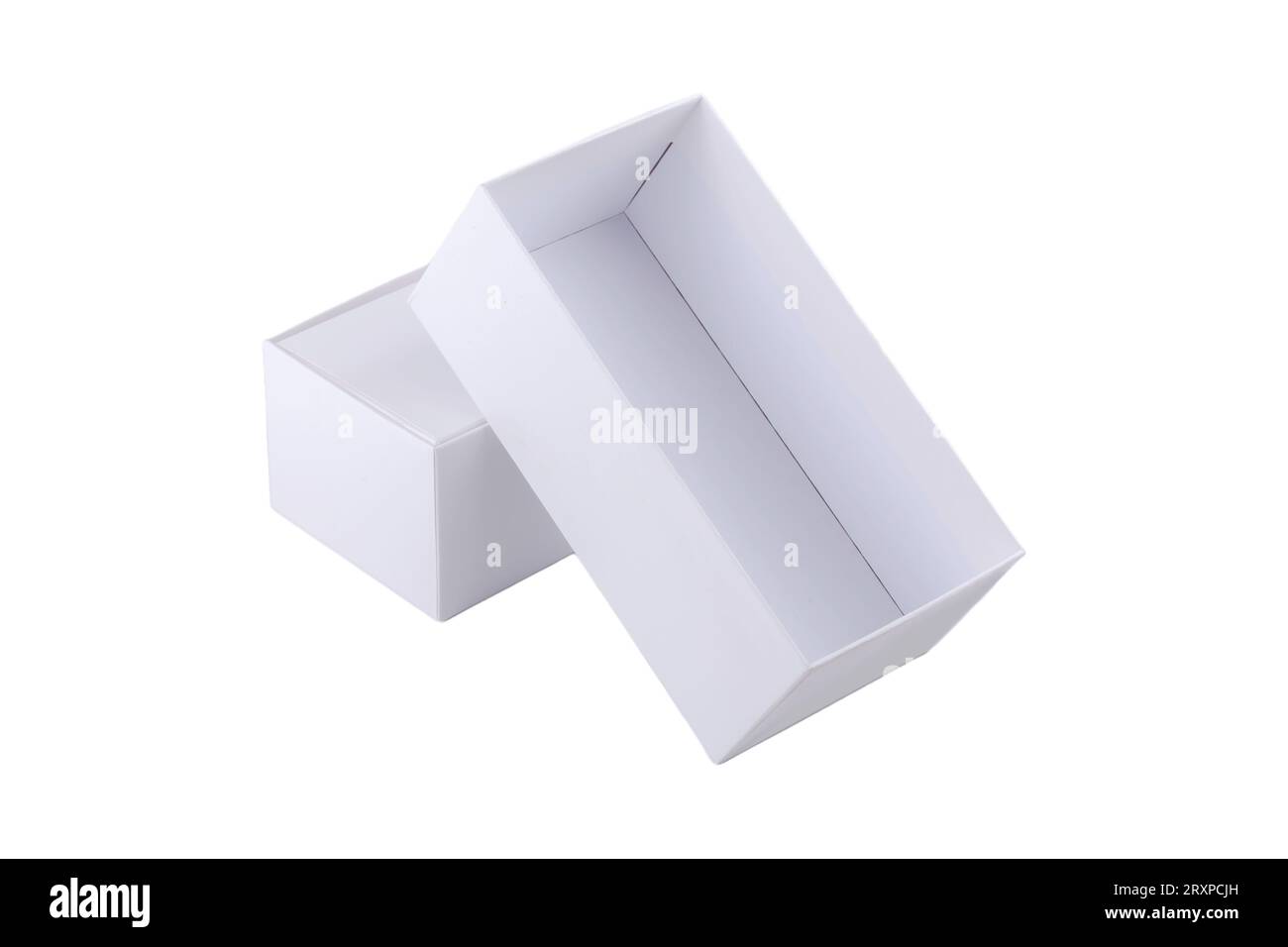 Simple blank empty white open box packaging for smartphone mobile phone ...