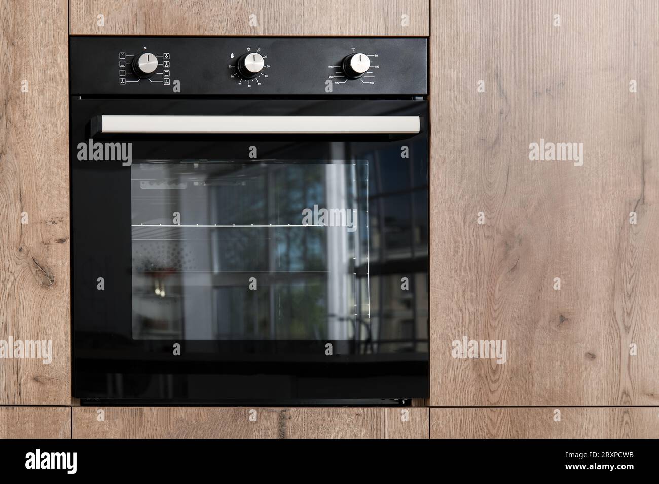 Modern built-in oven in kitchen Stock Photo - Alamy