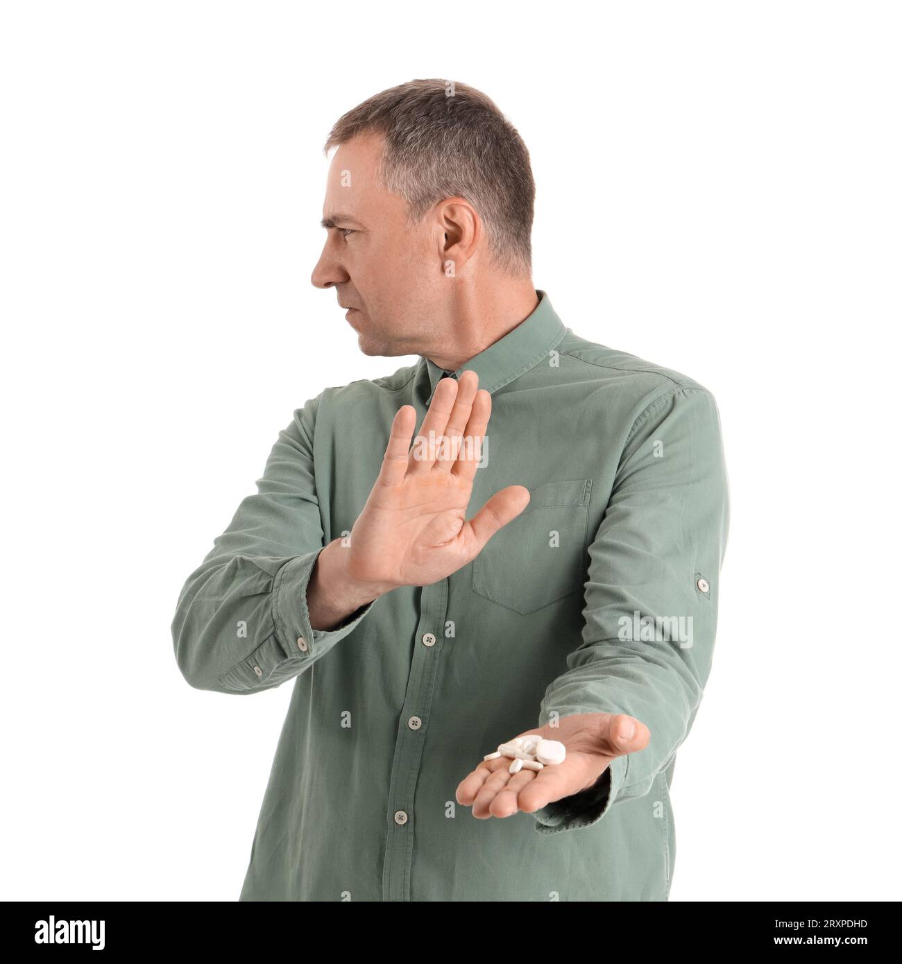 No rejecting mature adult man hi-res stock photography and images - Alamy