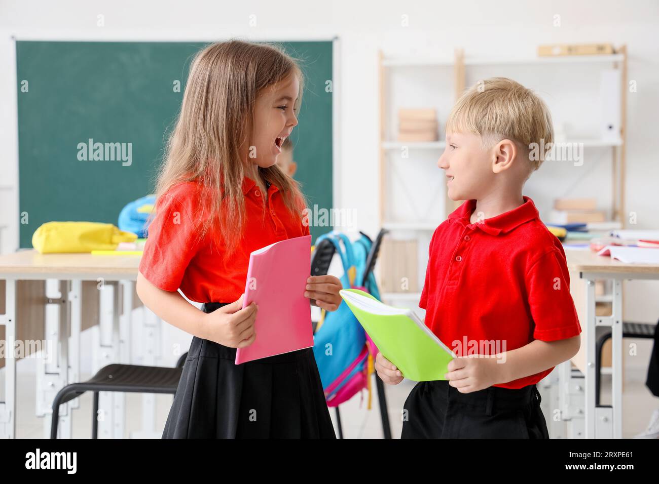 Little children in classroom at school Stock Photo - Alamy