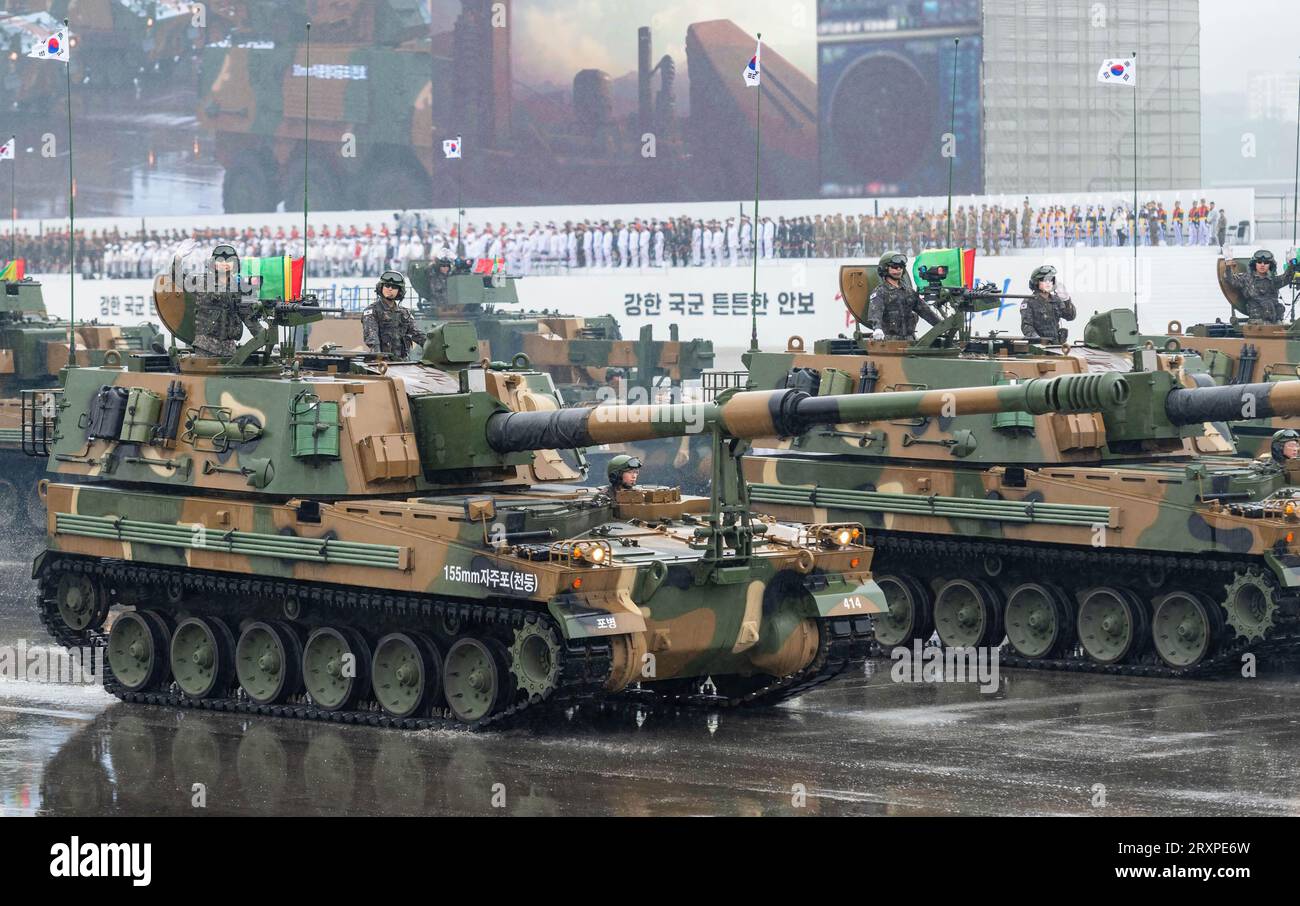 Seongnam, South Korea. 26th Sep, 2023. South Korea's K-9 Thunder 155 mm ...