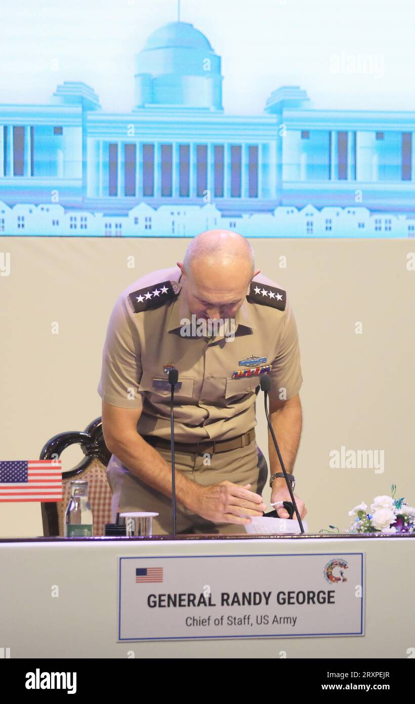 New Delhi, India. 26th Sep, 2023. Chief of Staff of the U.S. Army ...