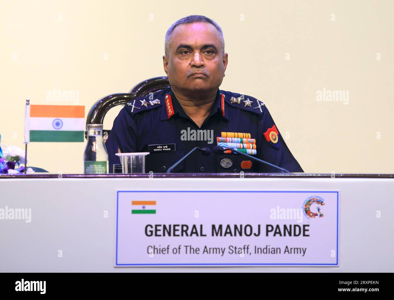 New Delhi, India. 26th Sep, 2023. Indian Chief of the Army Staff ...