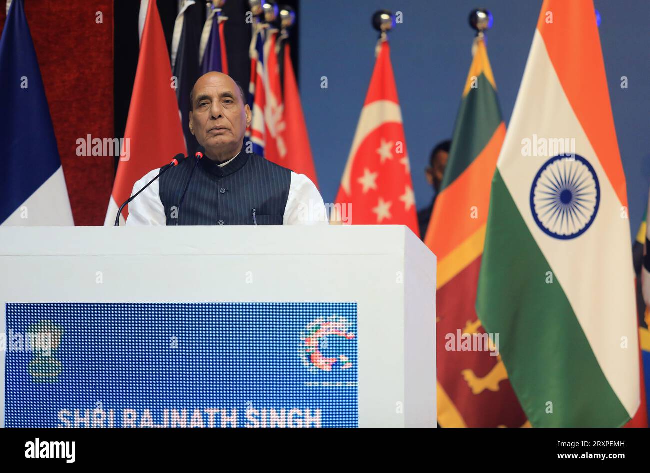 Indian union defence minister hi-res stock photography and images - Alamy