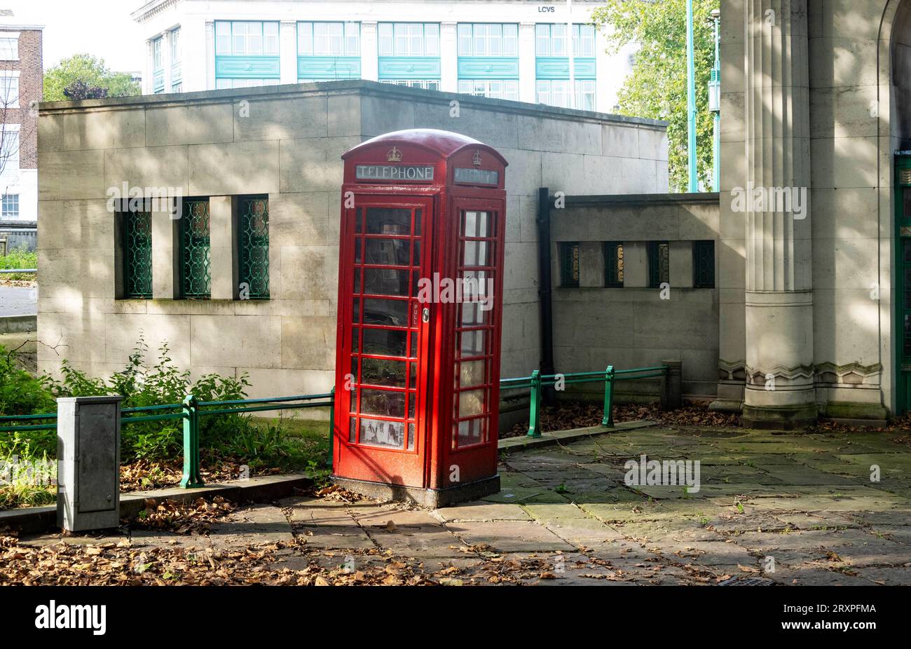 Old disused red telephone box in Liverpool Stock Photo - Alamy