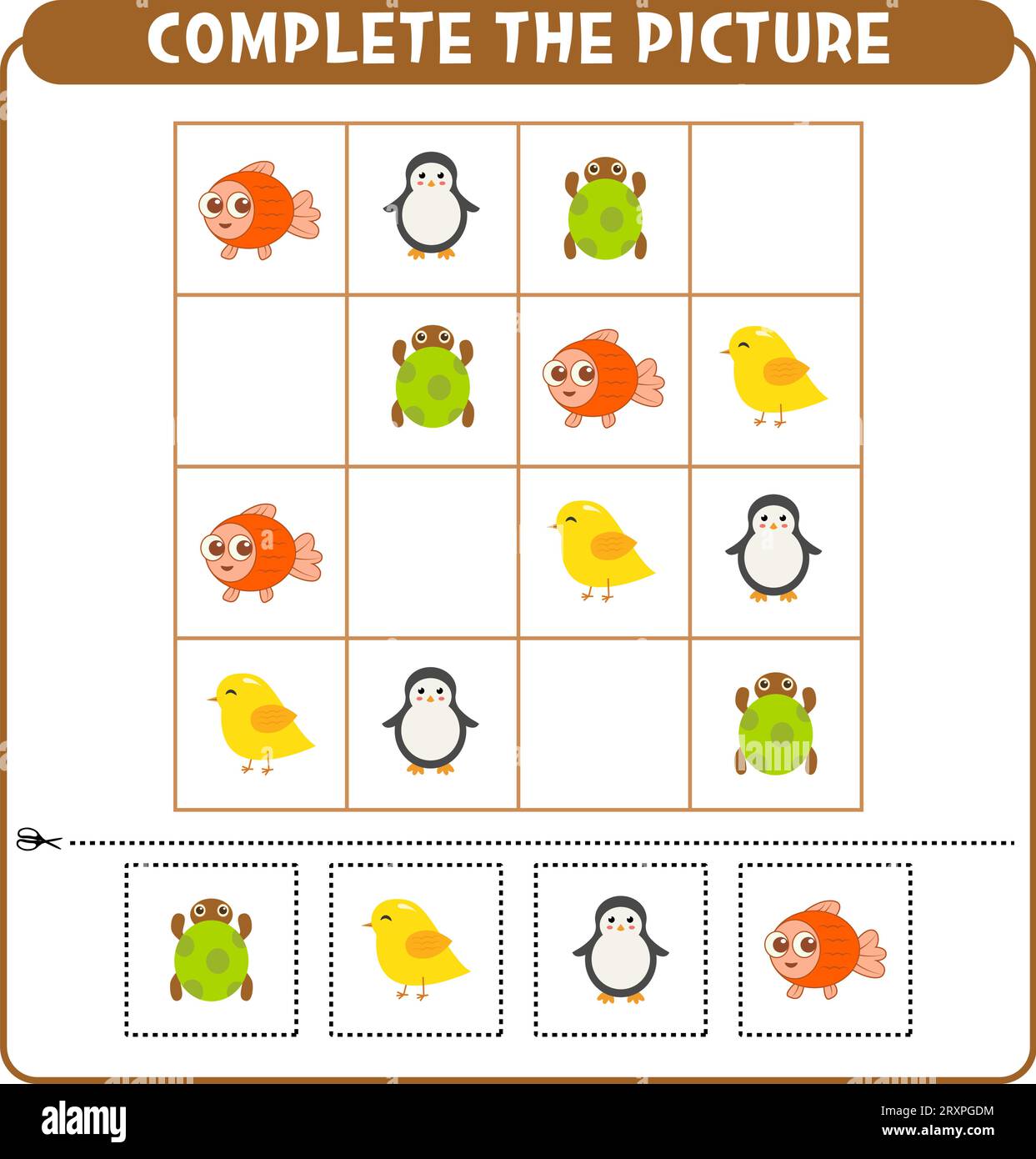 Picture sudoku Stock Vector Images - Alamy