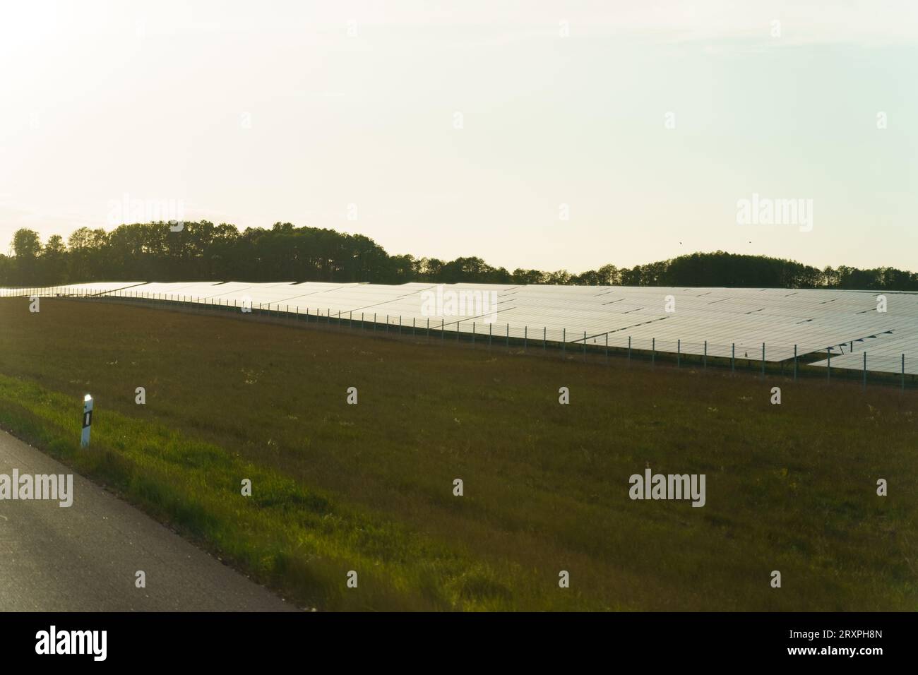 Technologies for obtaining solar energy. Solar panel power plant in the ...