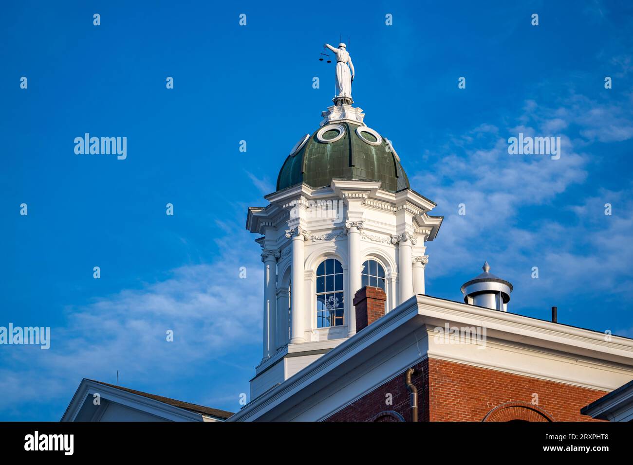 An classic old colonial multistory red brick apartment geometric shape ...