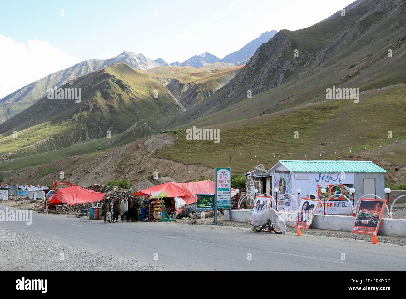 Pak Dream Hotel in the Nagar Valley of northern Pakistan Stock Photo ...