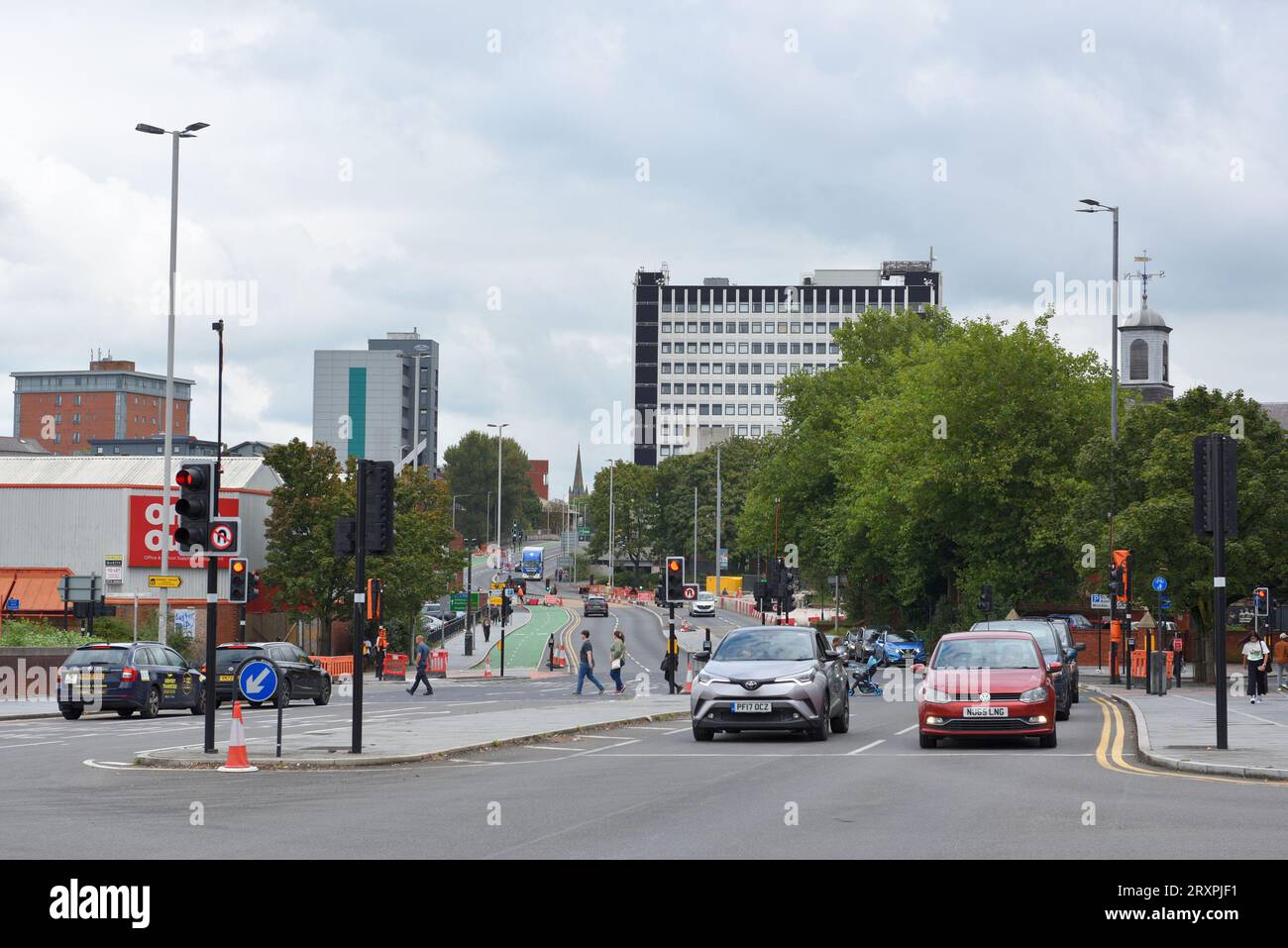 A view of Ringway in Preston, the main route through the city Stock ...