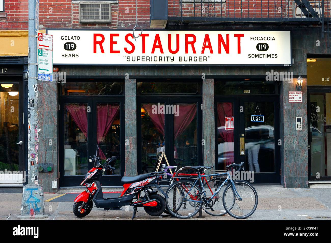Superiority Burger, 119 Avenue A, New York. NYC storefront photo of a ...