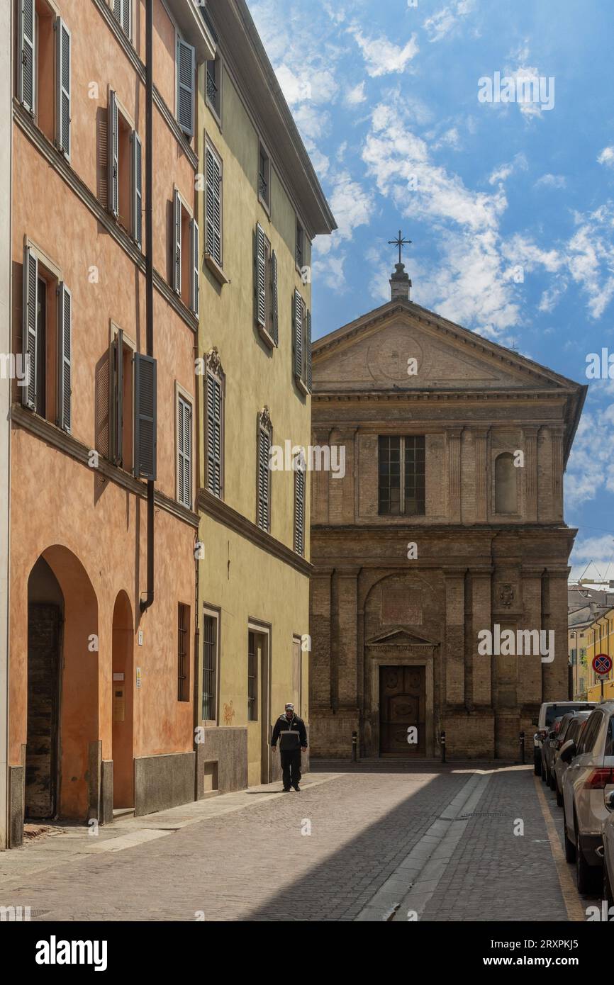 Facade of the deconsecrated church of San Marcellino, in Renaissance ...