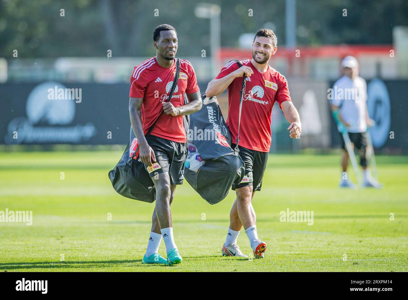 Berlin 26.09.2023, Sheraldo Becker (1. FC Union Berlin, #27), Kevin Volland (1. FC Union Berlin ...