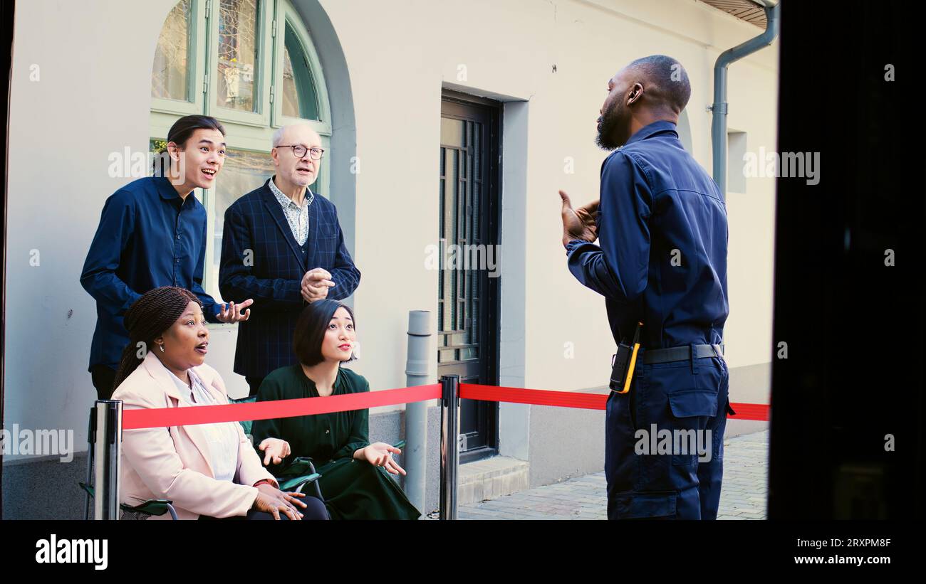 Black african man local security guard hi-res stock photography and ...