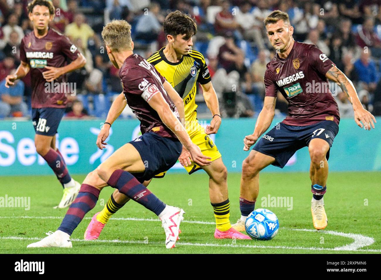 Reggio Emilia, Italy. 26th Sep, 2023. Alessandro Arena (Pisa) hampered ...